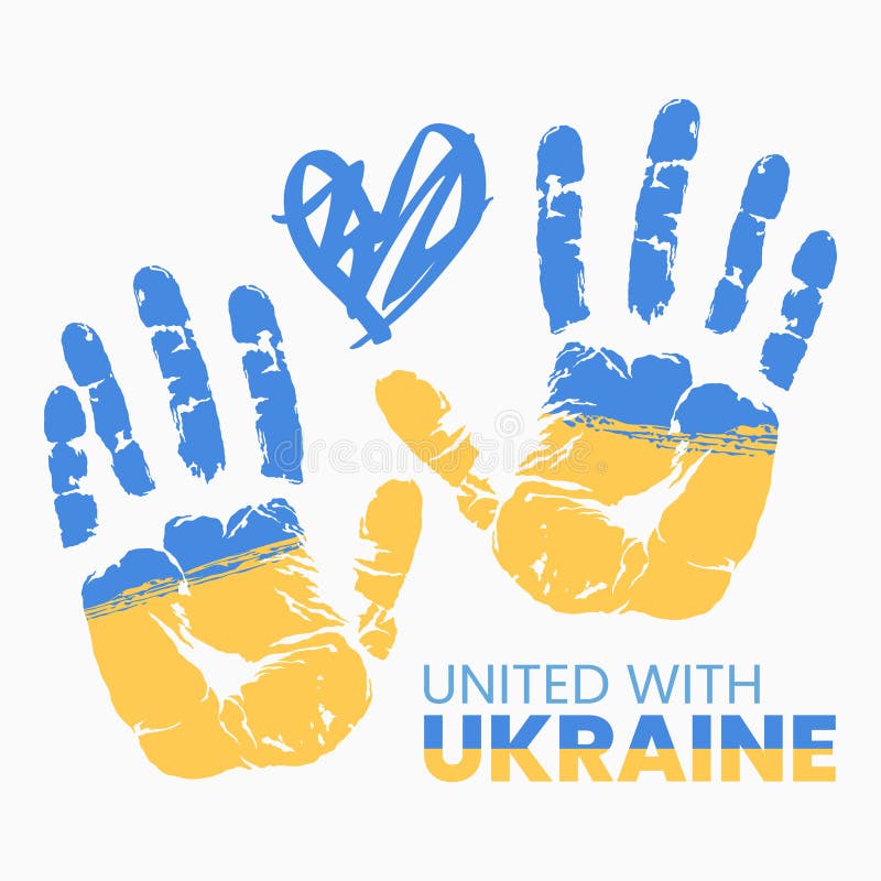 Support for Ukraine War Victims Vector Illustrations. Stock ...