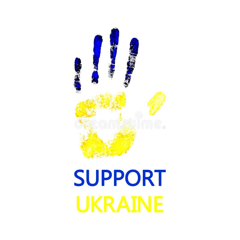 SUPPORT UKRAINE. Vector Stock Illustration Eps10. Stock Vector ...