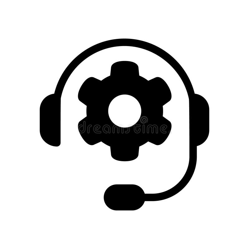 Support Vector Icon. Online Help Illustration Sign. Operator Symbol or ...