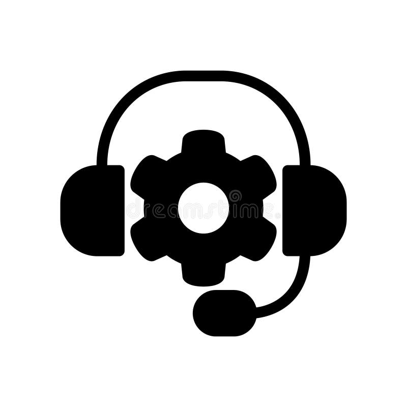 Support Vector Icon. Online Help Illustration Sign. Operator Symbol or ...