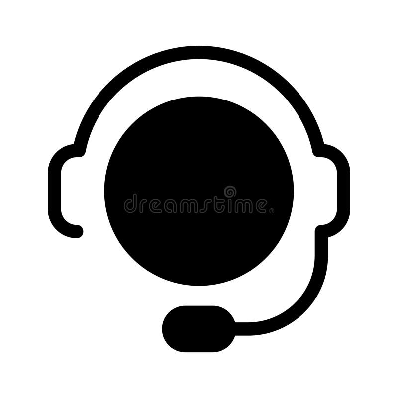 Support Vector Icon. Online Help Illustration Sign. Operator Symbol or ...