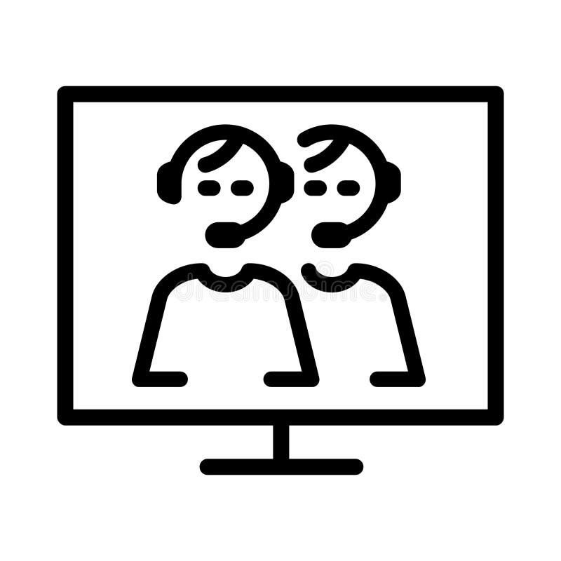 Support Vector Icon. Online Help Illustration Sign. Operator Symbol or ...