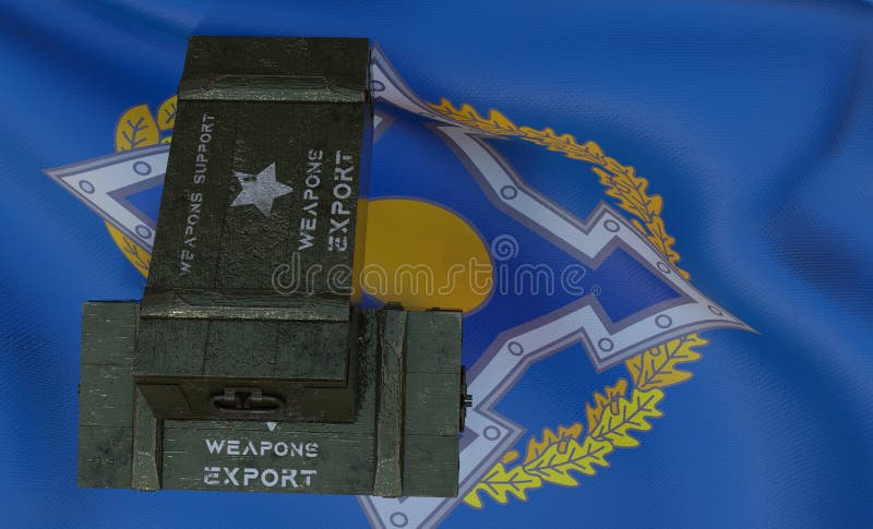 Support Weapons CSTO Package of Military Aid, Delivery of Weapons, Flag ...