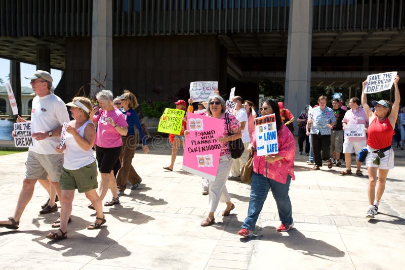 Support Wisconsin Worker Unions March Editorial Image - Image of ...