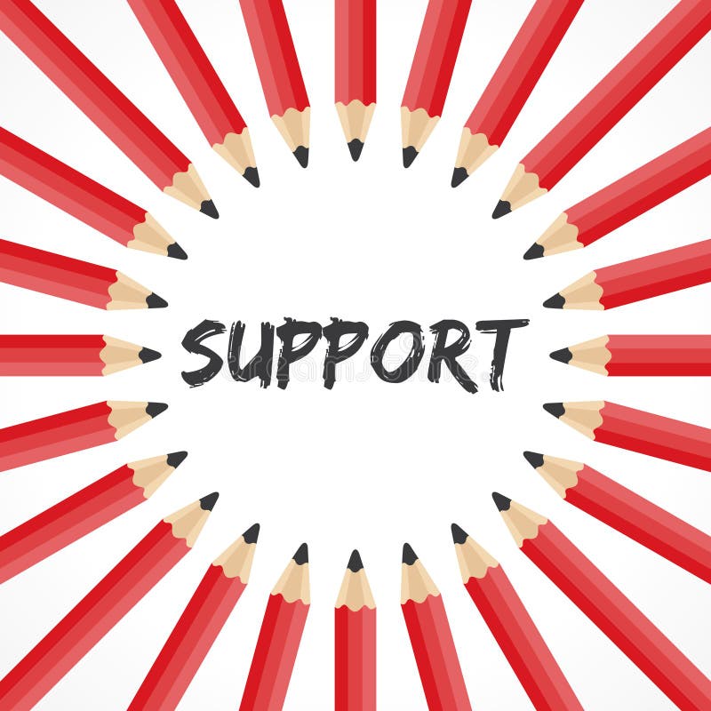 We need your Support stock vector. Illustration of vector - 42730895