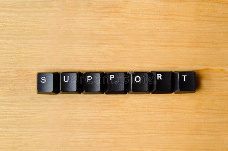 Support word stock image. Image of letters, keypad, typography - 98430527