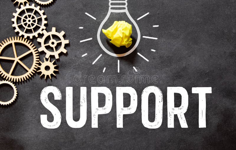 SUPPORT Word Made with Wooden Blocks on the Table Stock Photo - Image ...