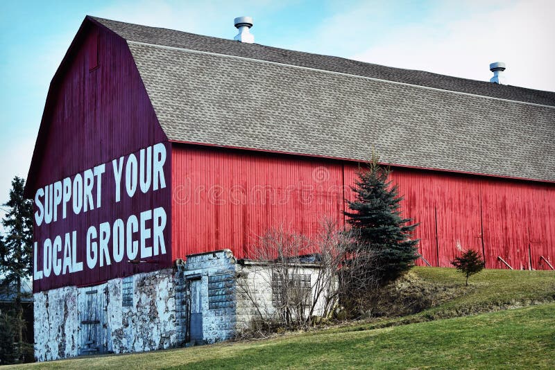 Support Your Local Grocer stock image. Image of architecture - 88308729