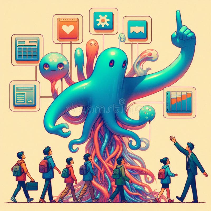 Supported by Different Platforms and the Advantages Stock Illustration ...