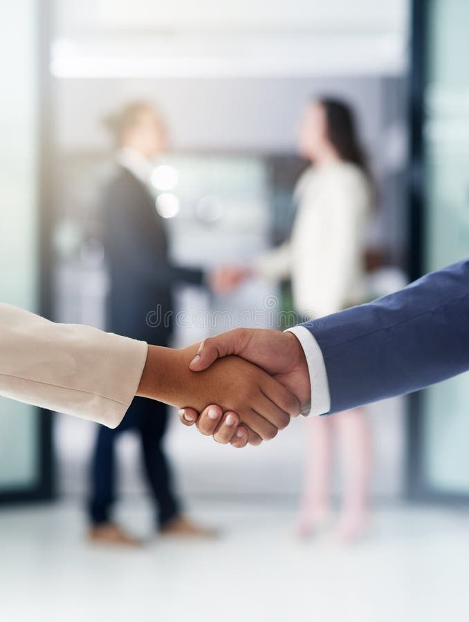 Supporting Each Other. Two Businessmen Shaking Hands. Stock Image ...