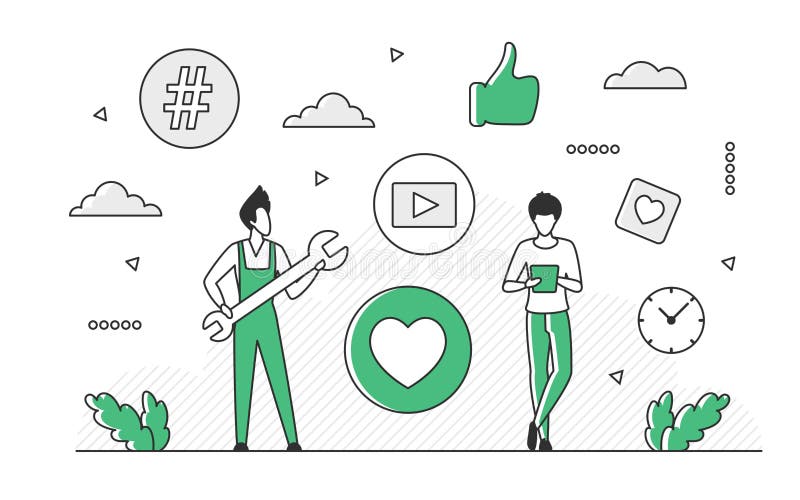 Supporting Fix Team for Technical Issues Stock Vector - Illustration of ...