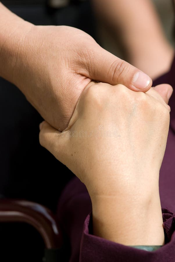 Supporting hand stock image. Image of husband, seniors - 16711515