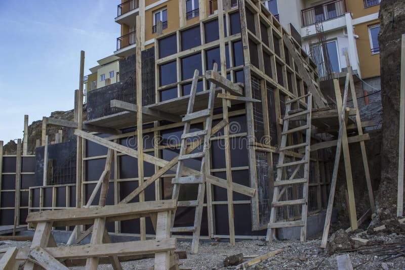 Supporting wall stock image. Image of high, wall, urban - 31692265