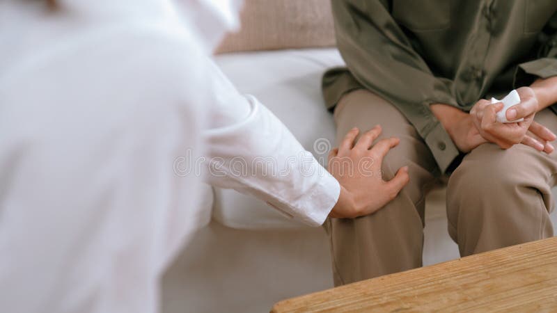 Supportive and Comforting Hands for Empathy in Vivancy Therapy Office ...