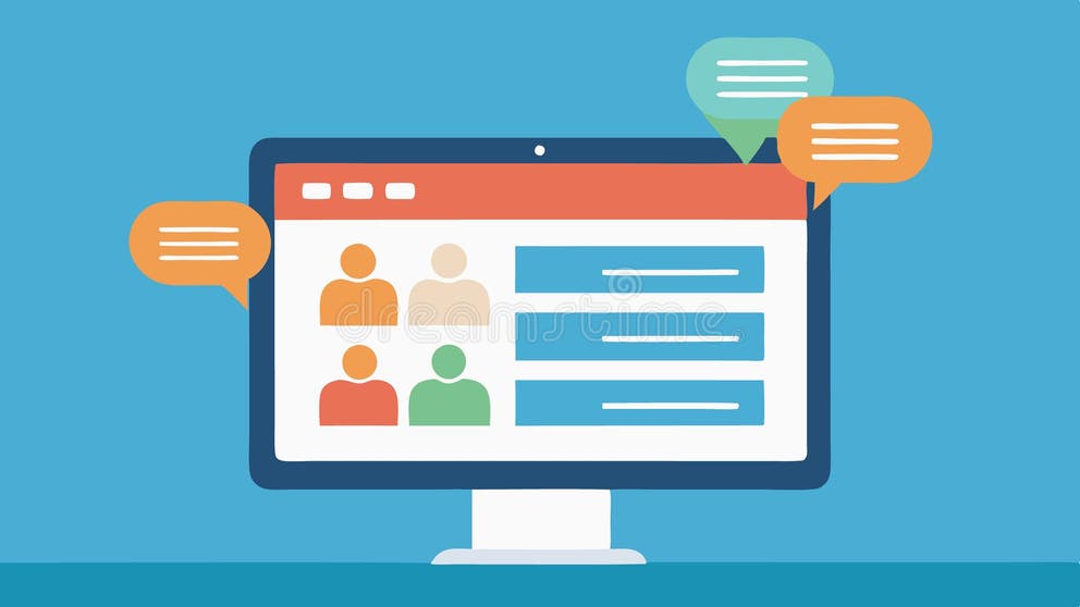 Supportive Comments a Closeup of a Computer Screen Showing a Thread of ...