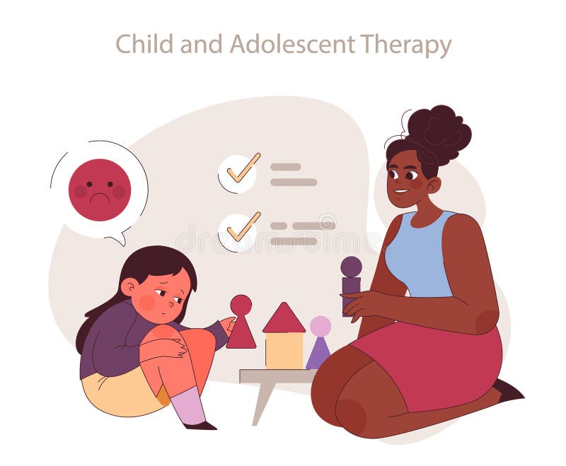 Supportive Growth concept. stock vector. Illustration of adolescent ...