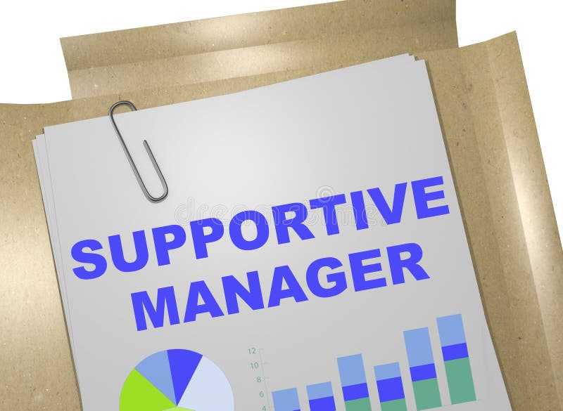 Supportive Manager - Business Concept Stock Illustration - Illustration ...