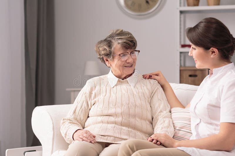 Supportive young woman stock image. Image of assistant - 66567341