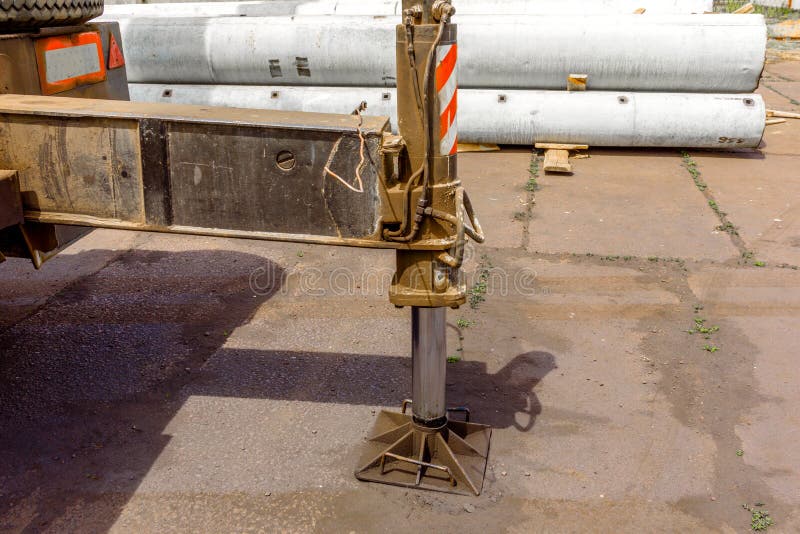Hydraulic Crane Leg Supports Stock Photos - Free & Royalty-Free Stock ...
