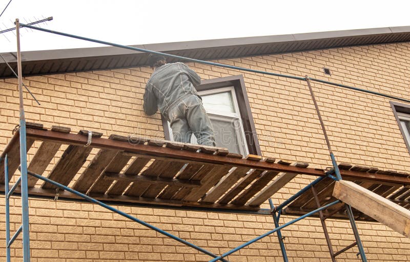 Supports for Construction Workers at Home Editorial Image - Image of ...