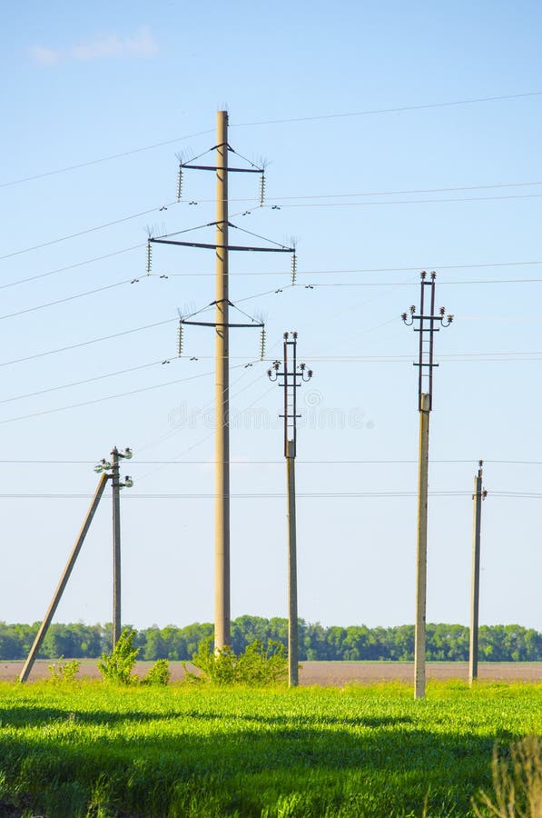 Overhead power line stock photo. Image of towers, cloudy - 59048974