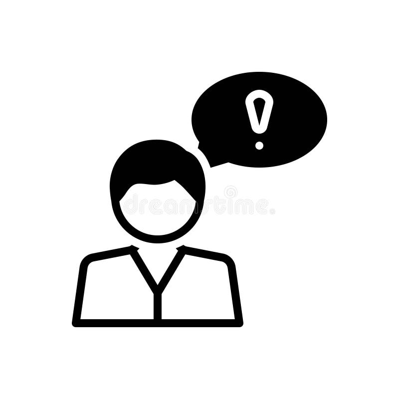 Black Solid Icon for Suppose, Believe and Consider Stock Vector ...