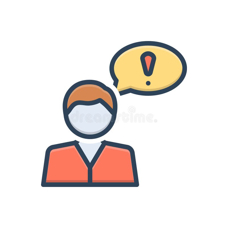 Color Illustration Icon for Suppose, Believe and Consider Stock ...