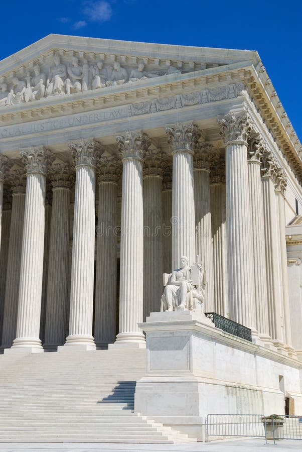 United States Supreme Court Pillars Stock Image - Image of pillars ...