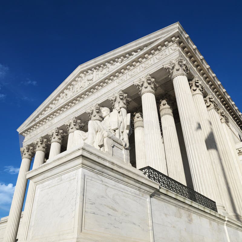 Statue at the Supreme Court Stock Image - Image of statue, judicial ...