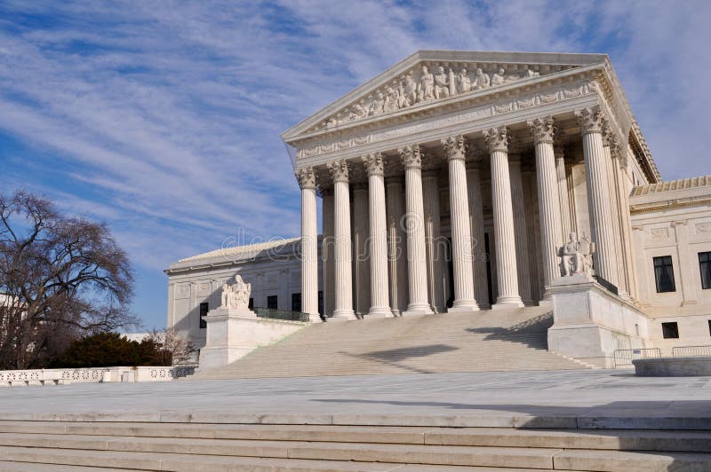 Supreme Court Building in Washington DC Stock Photo - Image of equality ...