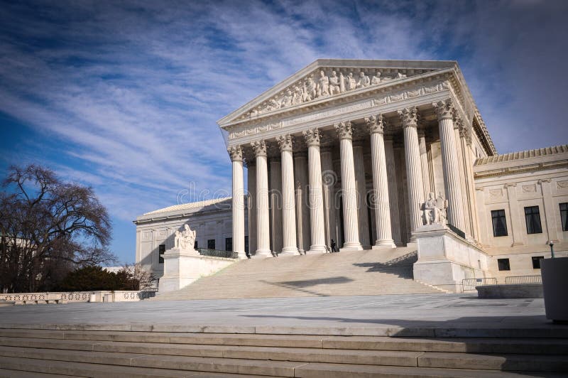 US Supreme Court Building in Washington DC Stock Photo - Image of ...