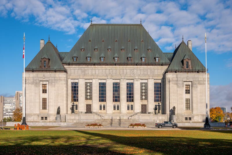 Supreme Court of Canada Building in Autumn Stock Photo - Image of ...
