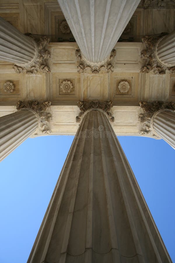 Marble Columns at Supreme Court Stock Image - Image of column, pillar ...