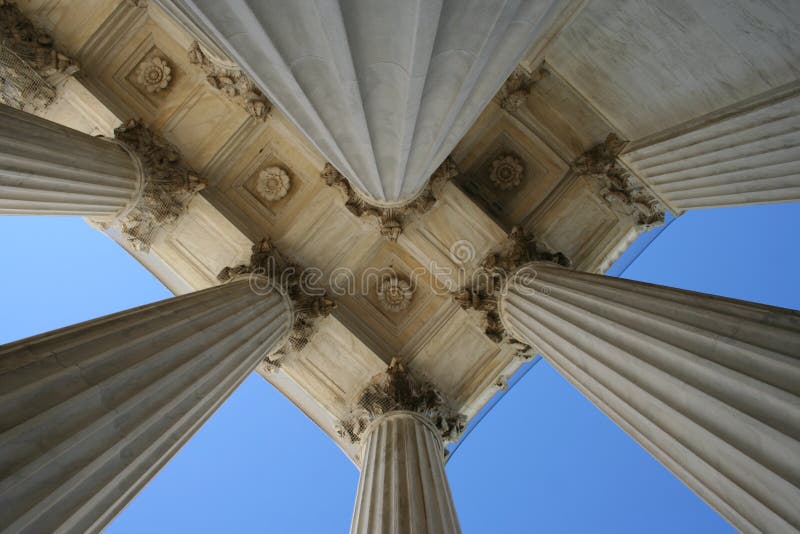Marble Columns at Supreme Court Stock Image - Image of column, pillar ...
