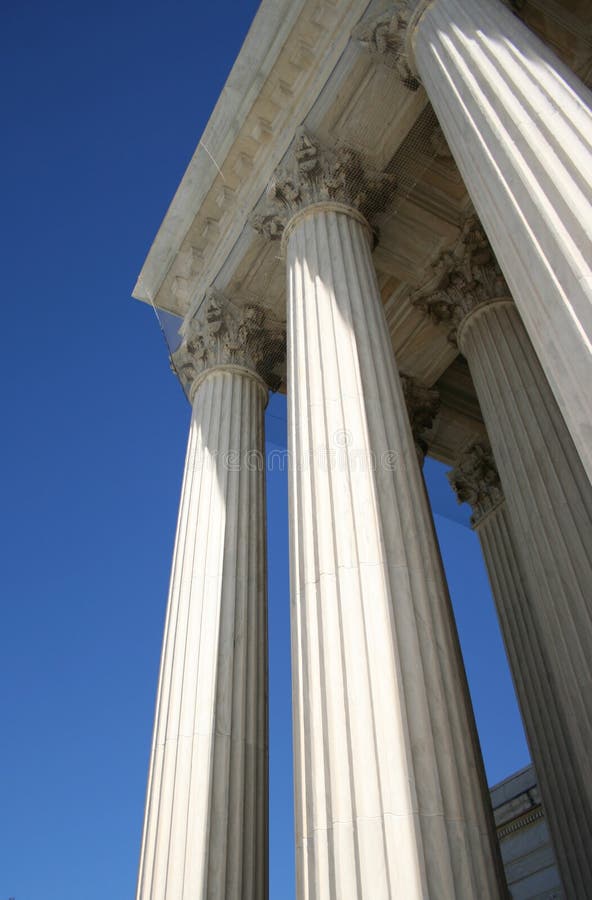 Marble Columns at Supreme Court Stock Image - Image of column, pillar ...