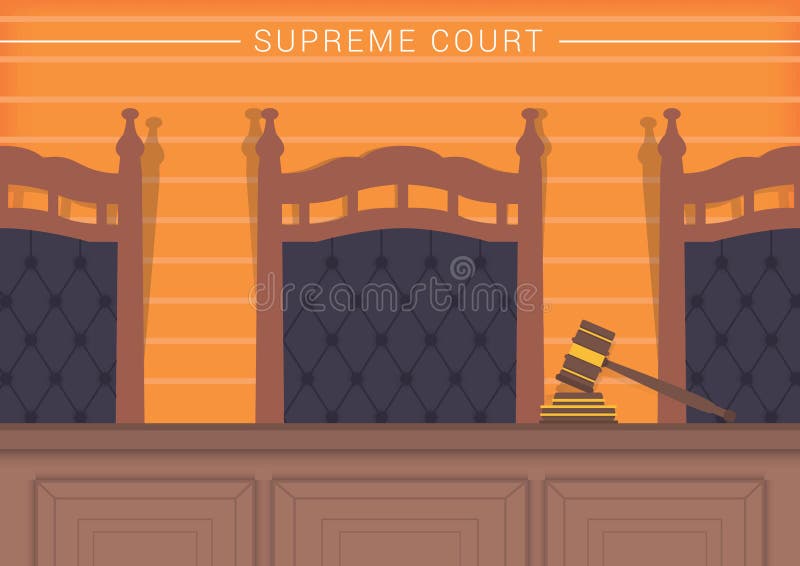 Supreme Court Label. Vector Illustration Decorative Design Stock Vector ...