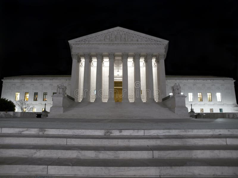 Supreme Court Night stock photo. Image of courthouse - 13864810