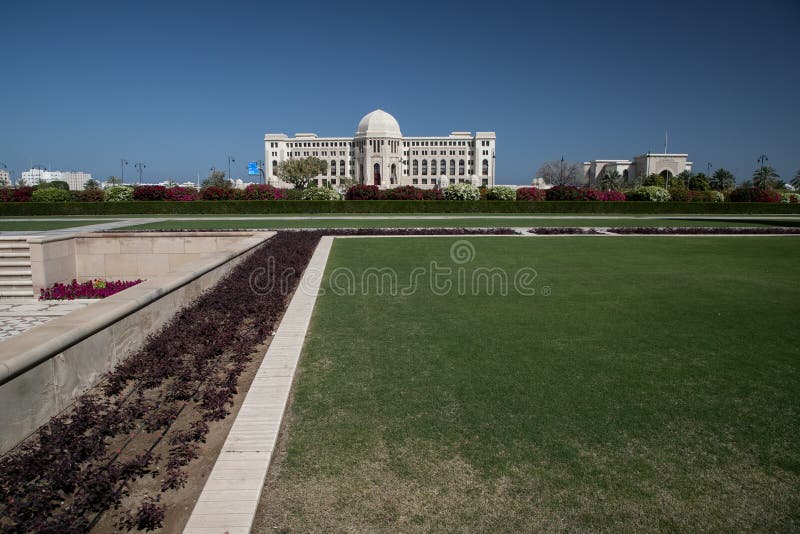 Supreme Court of Oman, Muscat Stock Photo - Image of arab, arabian ...