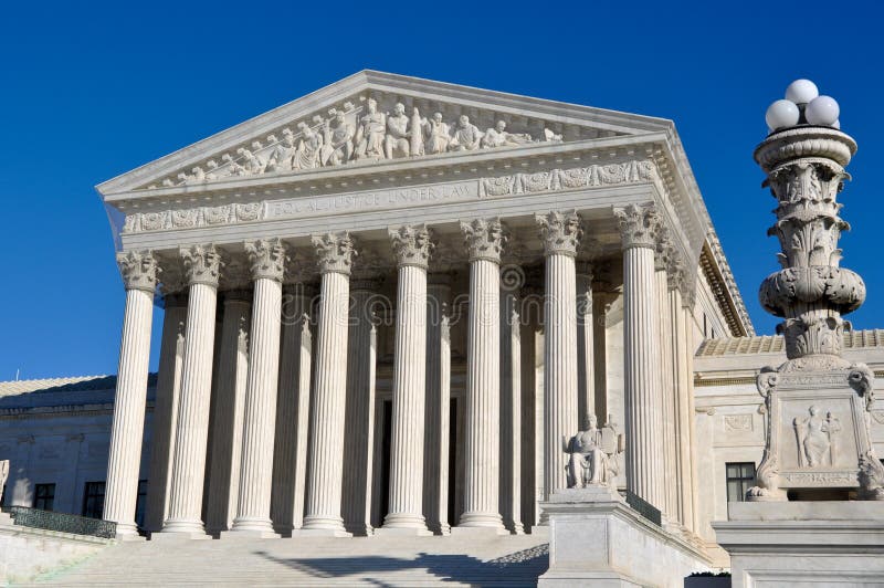 United States Supreme Court Pillars Stock Image - Image of pillars ...