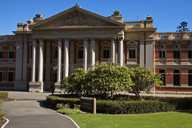 Supreme Court of Western Australia in Perth, Western Australia Stock Image - Image of building ...