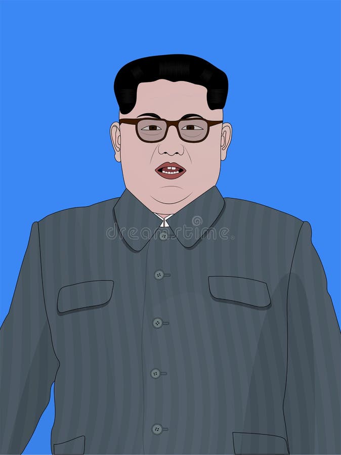 Kim Jong-un North Korea editorial stock image. Illustration of cartoon ...