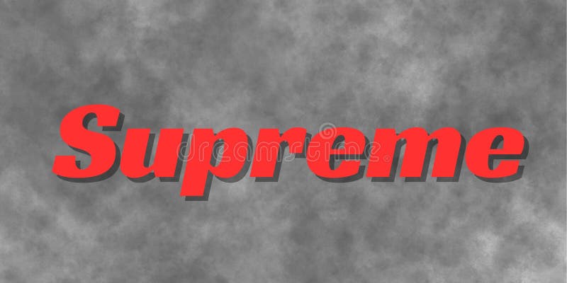 Supreme Logo Design stock illustration. Illustration of abstract ...