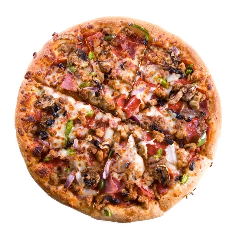 Supreme Pizza stock image. Image of gourmet, delicious - 446265