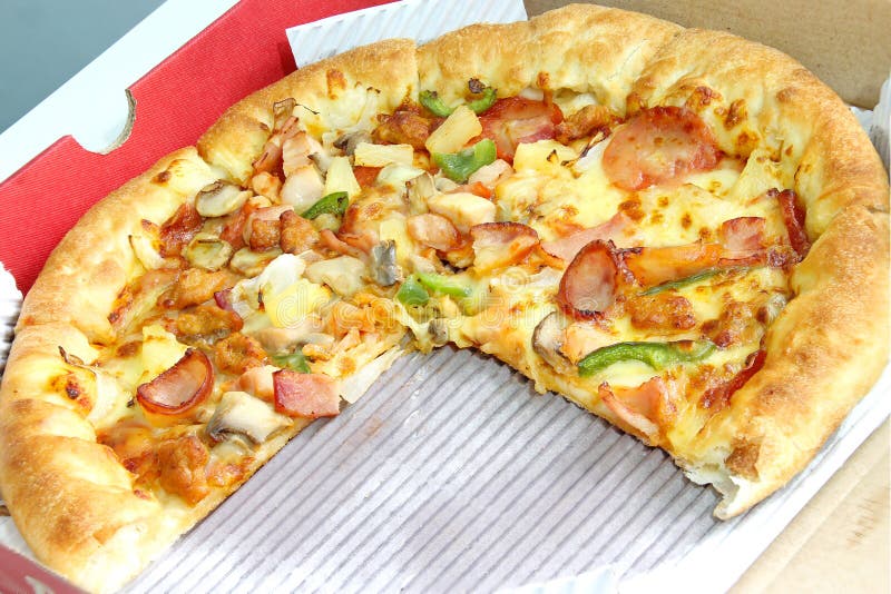 Supreme Pizza stock image. Image of meat, pepperoni, cookery - 59254145