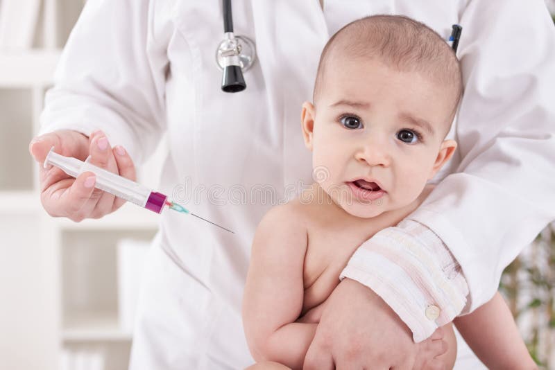 Little Baby Get an Injection Stock Photo - Image of infection ...