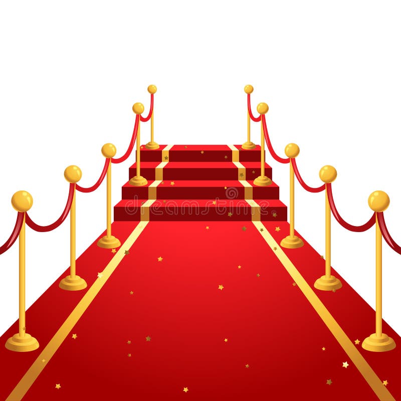 Sur Le Tapis Rouge Illustration de Vecteur - Image: 41533734