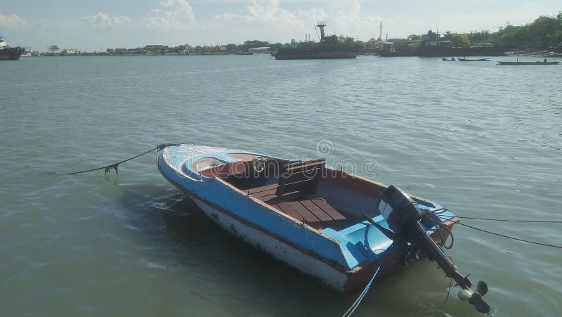 Surabaya East Java Indonesia. a Picture of Ship that Anchored in Java ...