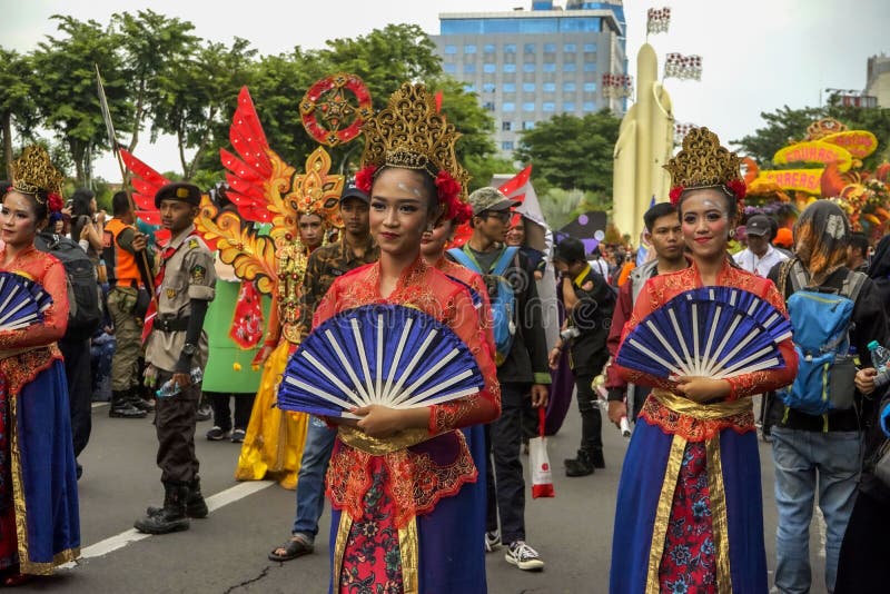 Surabaya, March 2019. Surabaya Extravaganza Carnival Editorial Image ...