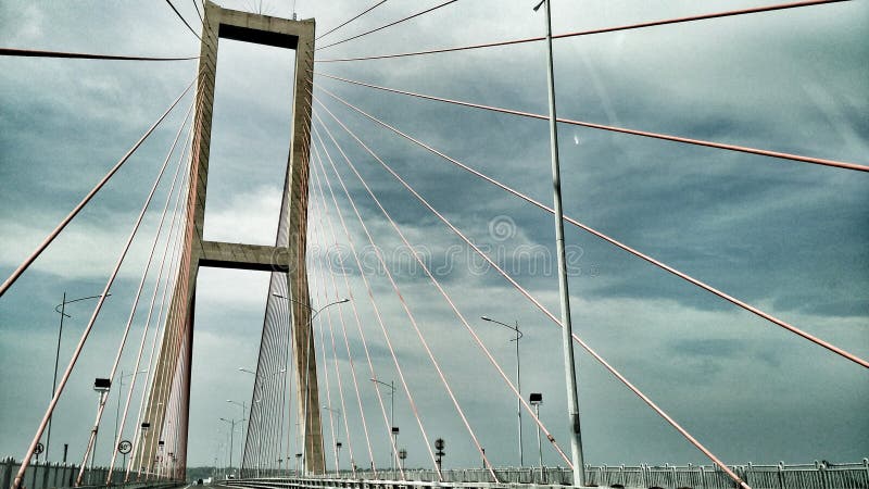 Suramadu Bridge stock photo. Image of madura, island - 66553148