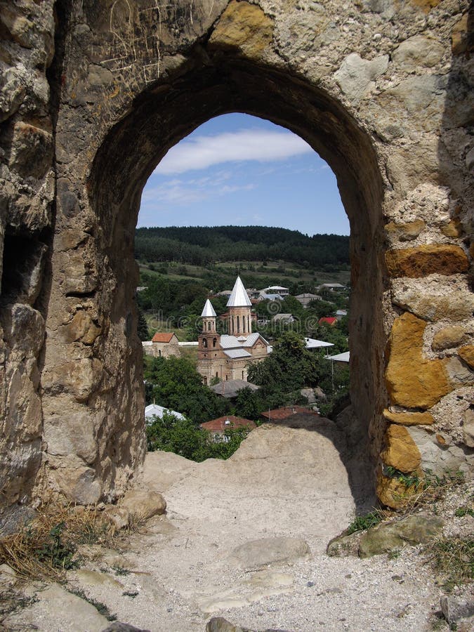 Surami Castle stock photo. Image of georgia, cathedral - 12243080